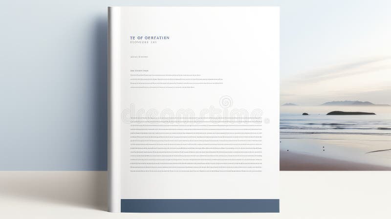 Format White Paper Template Stock Illustration - Illustration of ...