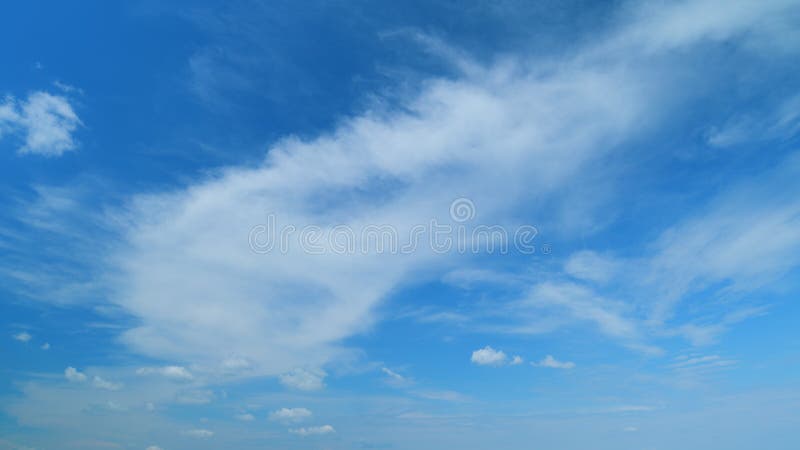 Formation Cloud Sky Scape. Various Layers of Clouds Move in Different ...