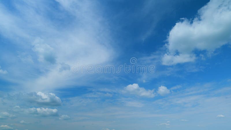 Formation Cloud Sky Scape. Various Layers of Clouds Move in Different ...