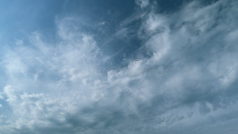 Formation Cloud Sky Scape. Various Layers of Clouds Move in Different ...
