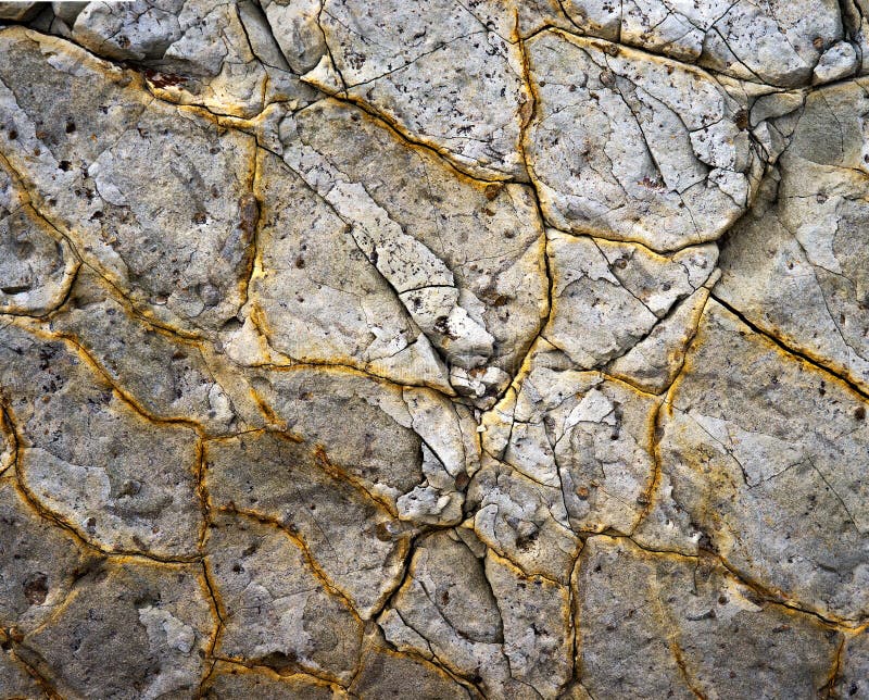 Formation of a Cracked Layers of Rock Stock Photo - Image of ...