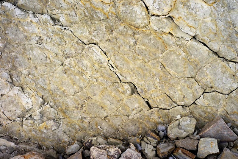 Formation of a Cracked Layers of Rocks Stock Image - Image of layered ...