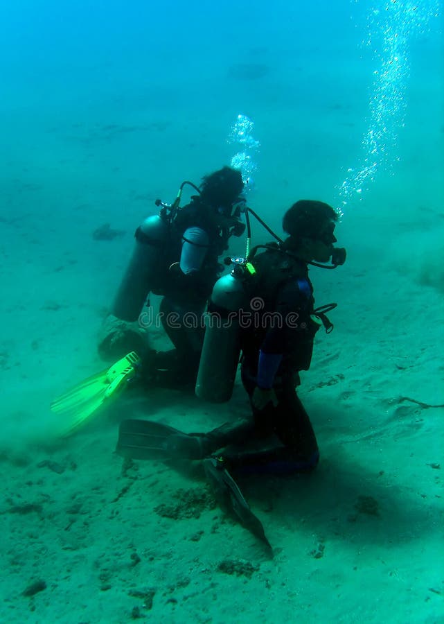 Formation de plongeurs photo éditorial. Image du plongeur - 18601101