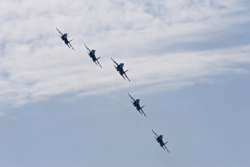 Formation flight stock image. Image of parade, aviation - 2704301