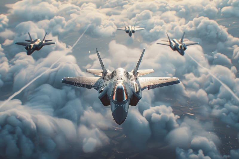 Formation Flight of High-speed Jets Soaring through Clouds during a ...