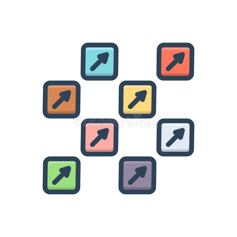 Color Illustration Icon for Formation, Manufacture and Creation Stock ...