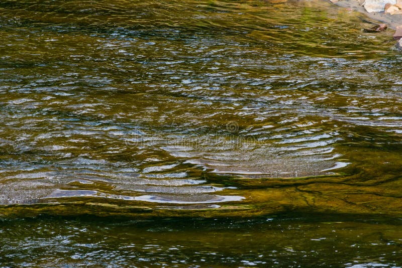 Ripples in the Water As they Flow Over the Rocks Stock Image - Image of ...
