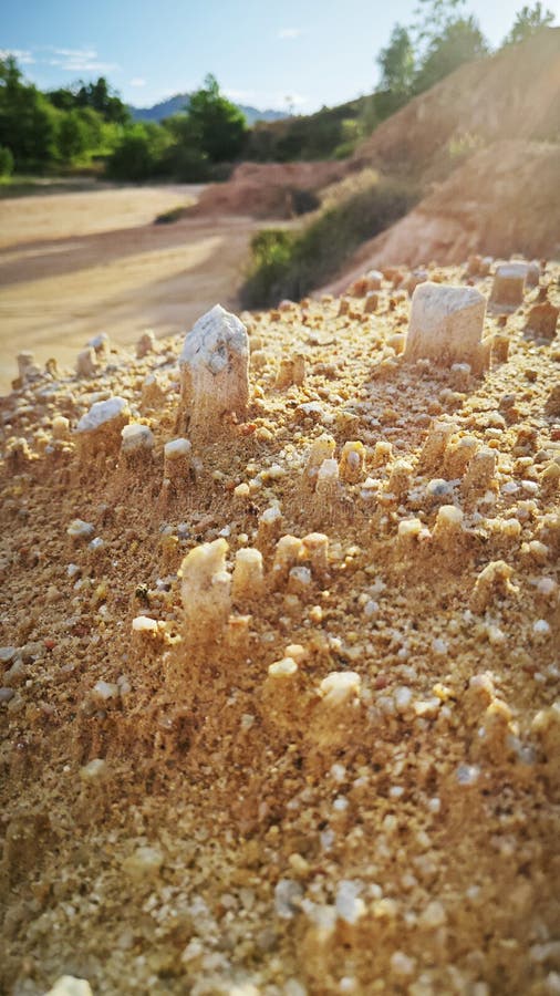 Formation Scene Around the Soil Texture and Pattern of the Limestone ...