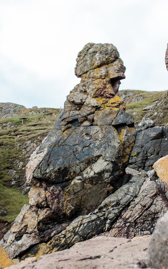 Formation of a sea stack stock image. Image of erosion - 49788703