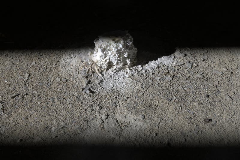 Formations of Calcium Hydroxide on the Concrete Floor of an Abandoned ...
