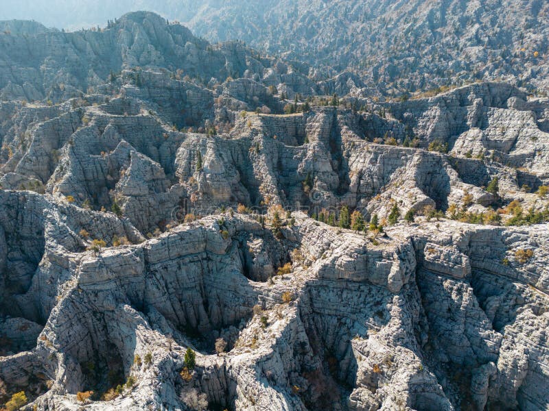 Formations of Limestone Rocks, Structures from the Glacial Period and ...