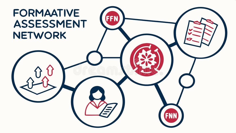 Formative Assessment Network: Education, Feedback, Learning Vector ...