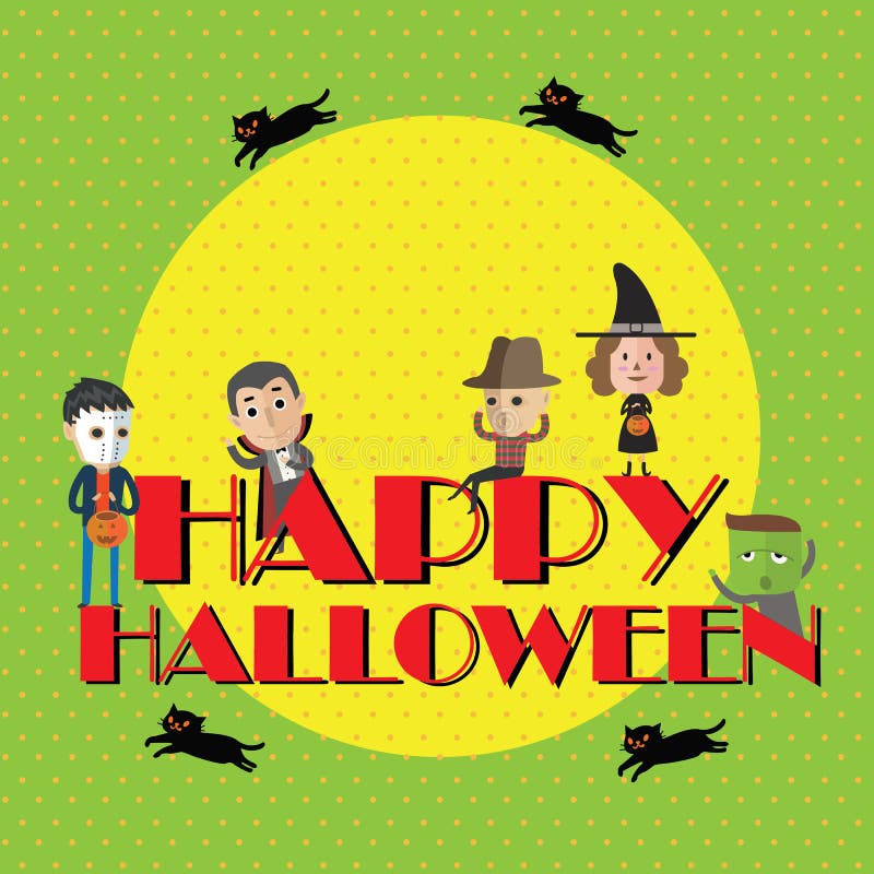 Formato Del Feliz Halloween Eps10 Ilustración del Vector - Ilustración ...