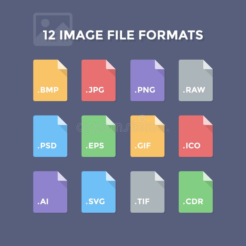 Formats de fichier image illustration de vecteur. Illustration du ...