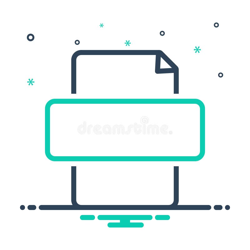 Mix Icon for Formats, Outlay and Pdf Document Stock Vector ...