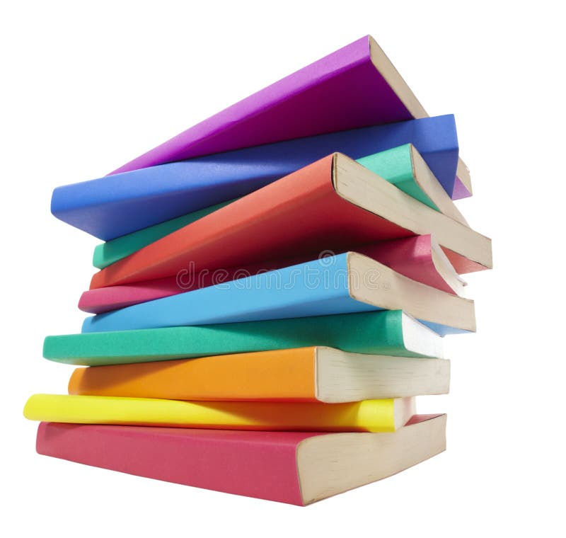 Pila di libri fotografia stock. Immagine di pagina, colore - 28879218