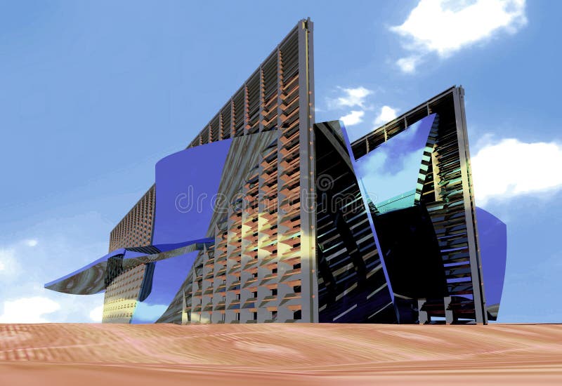 Forme architecturale image stock. Image du futurologue - 150969