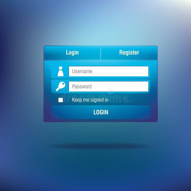 Forme De Calibre De Login, ENV 10 Illustration de Vecteur ...