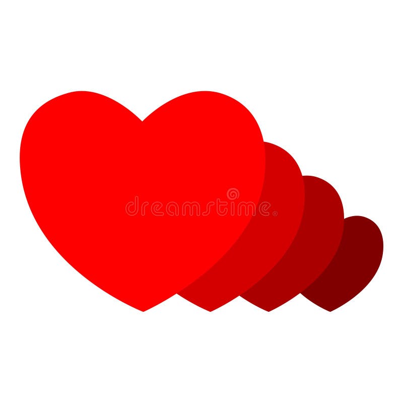 Forme de coeur illustration de vecteur. Illustration du vacances - 92101447