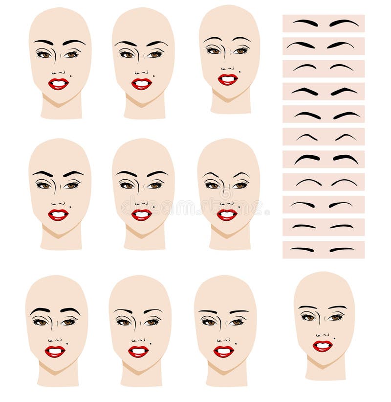 Forme de sourcil illustration de vecteur. Illustration du expression ...