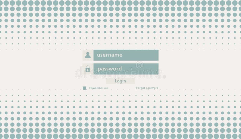 Forme Moderne De Login Pour Le Site Web Illustration de Vecteur ...