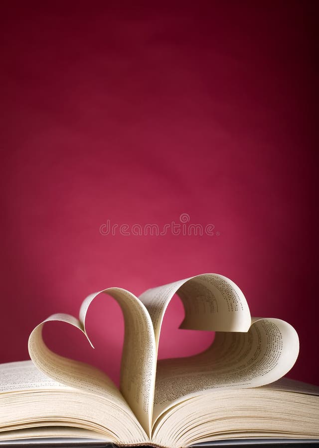 Forme Ouverte De Livre Et De Coeur Image stock - Image du valentin ...