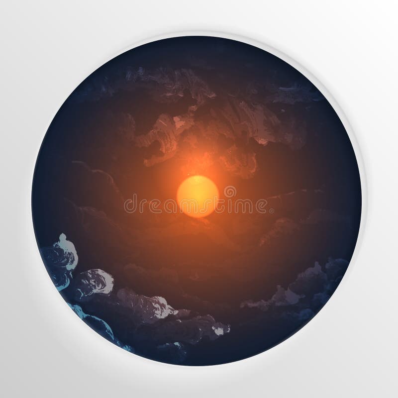 Forme Ronde Abstraite Avec Le Cadre Illustration de Vecteur ...