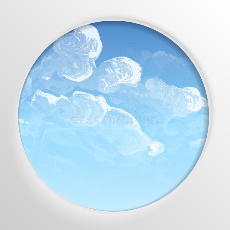 Forme Ronde Abstraite Avec Le Cadre Illustration de Vecteur ...