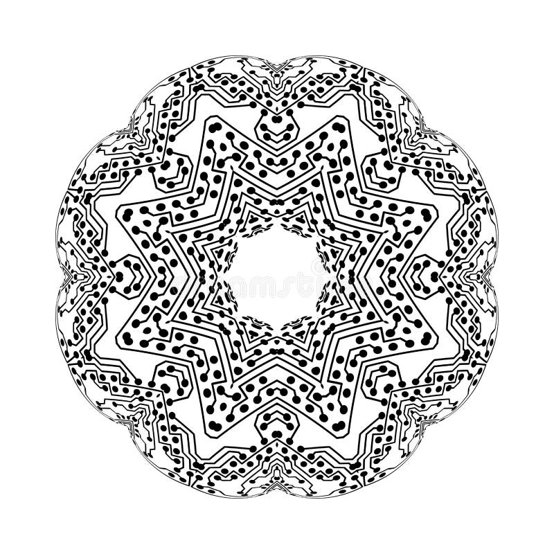 Forme Ronde De Vecteur, Construction Technique Avec Illustration de ...