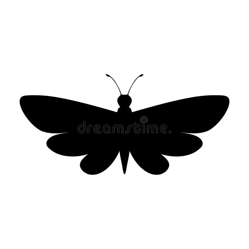 Forme Simple De Silhouette De Papillon Illustration de Vecteur ...