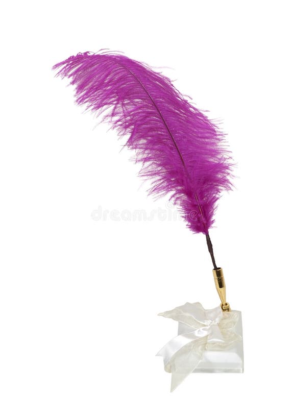 Formele Pen met Pluim stock afbeelding. Image of roze - 14614119