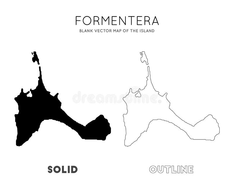 Formentera map. stock vector. Illustration of isolated - 154899130
