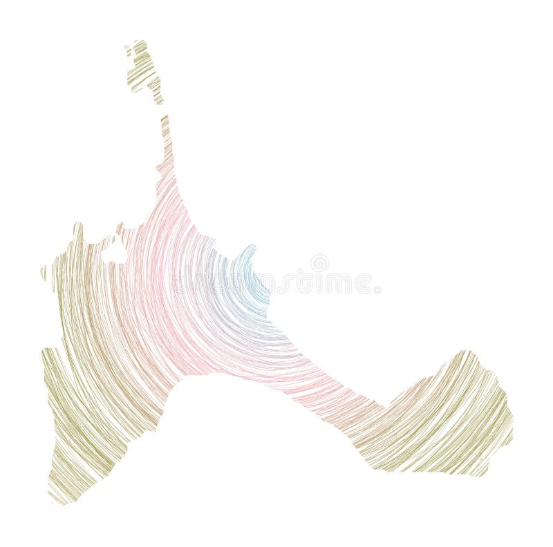 Formentera Map Filled with Concentric Circles. Stock Vector ...