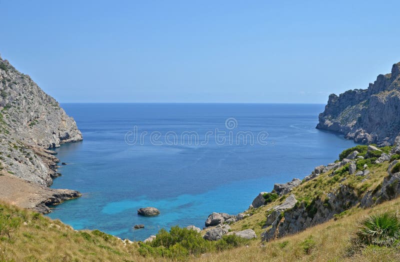 Formentor bay stock image. Image of mediterraneran, clear - 26037693