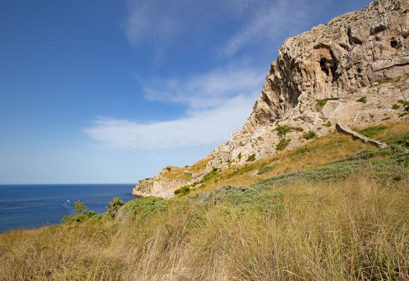 Formentor cape stock image. Image of remote, blue, mediterranean ...