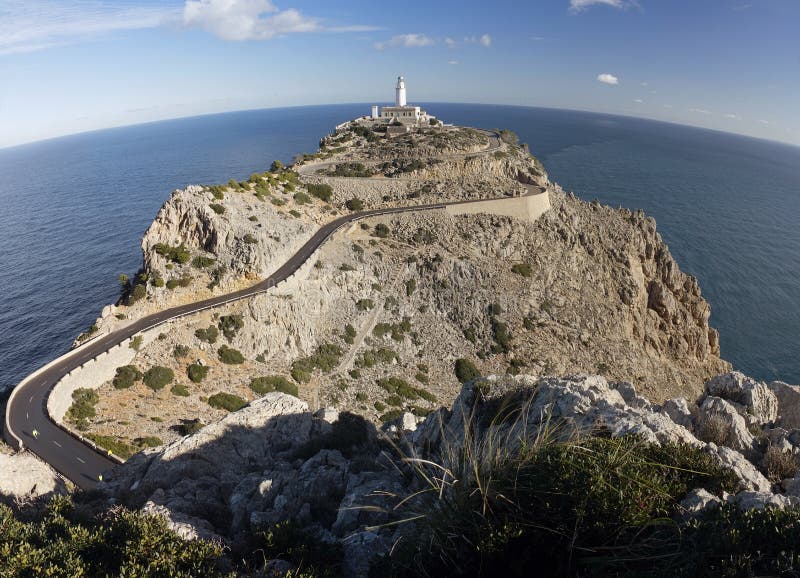 Formentor Lighthouse in Majorca Stock Image - Image of light, white ...