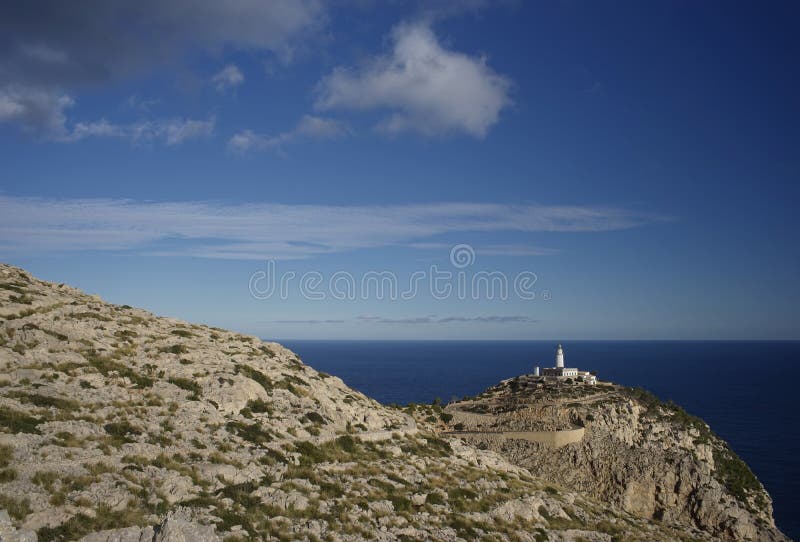 Formentor Lighthouse in Majorca Stock Image - Image of white, formentor ...