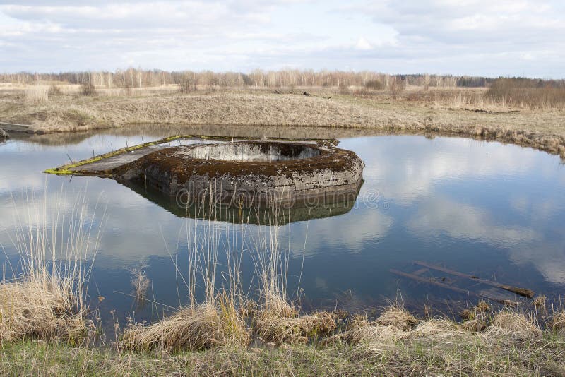 The Former Border of Stalin Line. Stock Photo - Image of tree, area ...