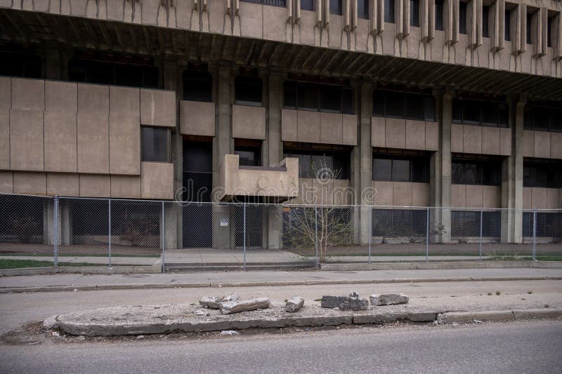 Former Calgary Board of Education Building in Downtown Calgary Stock ...