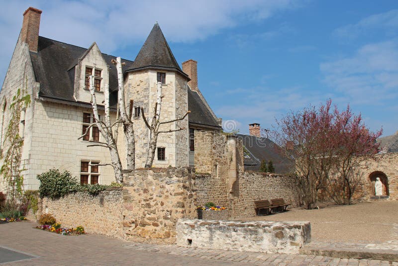 Former Luché Priory in Luché-pringé - France Stock Image - Image of ...