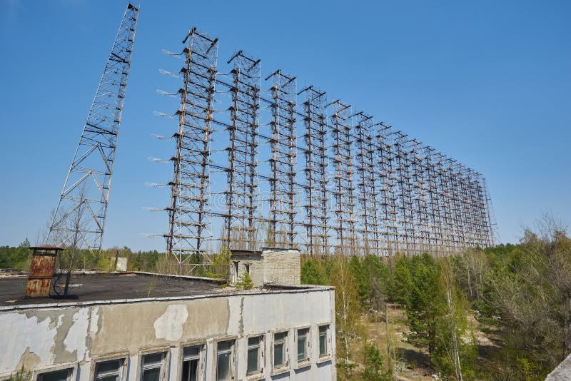 Former Military Duga Radar System in Chernobyl Exclusion Zone Stock ...