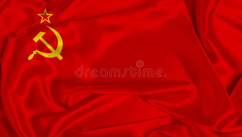 Silk Soviet Union Flag stock photo. Image of nation - 167993654