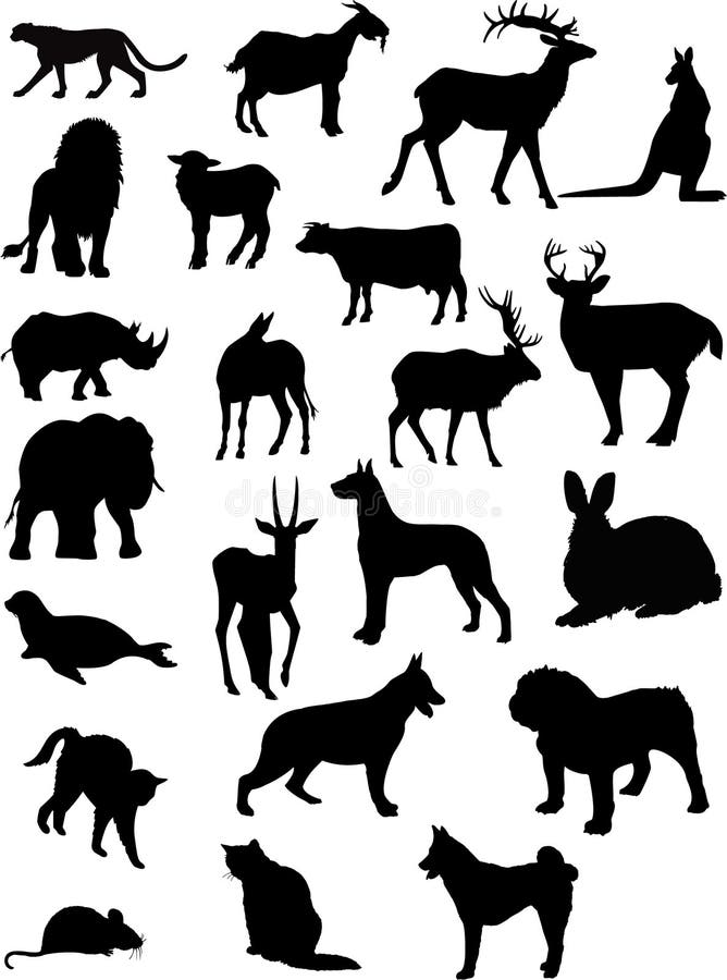 Formes animales illustration stock. Illustration du éléphant - 5268930