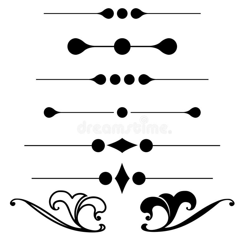 Formes Décoratives D'ornement Illustration de Vecteur - Illustration du ...