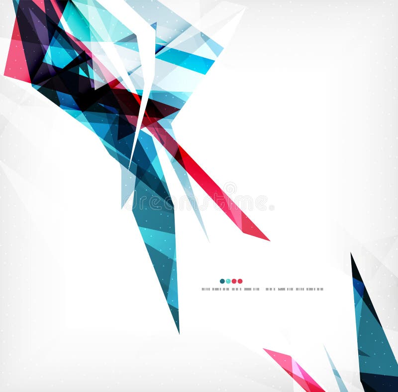 Formes Géométriques Angulaires De Couleur Illustration de Vecteur ...