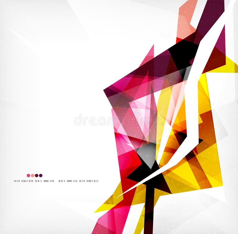 Formes Géométriques Angulaires De Couleur Illustration de Vecteur ...