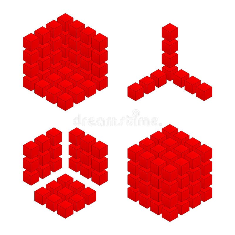 Cubes illustration stock. Illustration du couleurs, éclat - 9300250