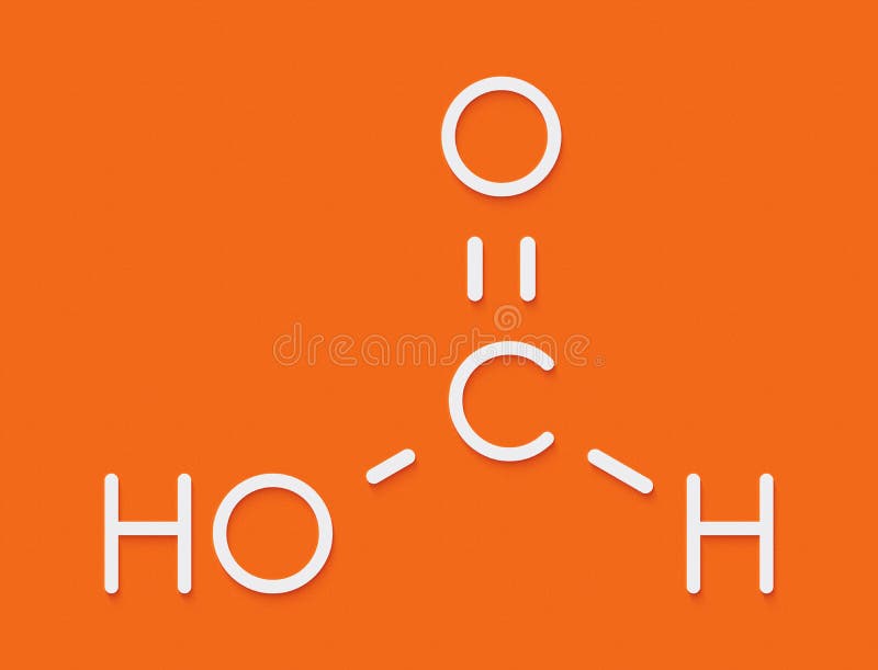 Formic Acid Molecule. Present in Ant Venom and in Stinging Nettle ...