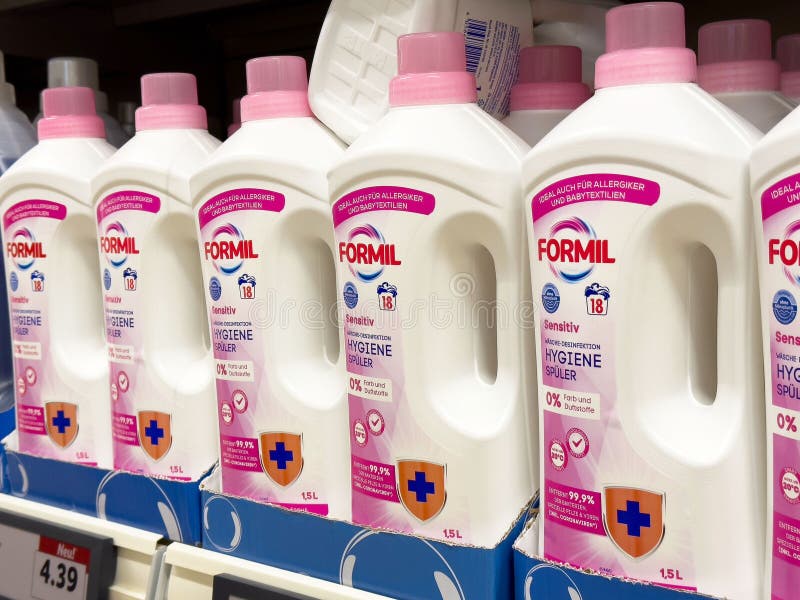 Liquid Detergent Gel in Capsules on Fabric Close-up, Space for Text ...