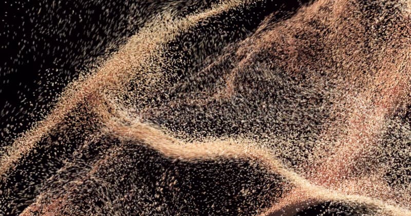 Forming Abstract Waves, Particles Creating Dynamic Movement Animation ...